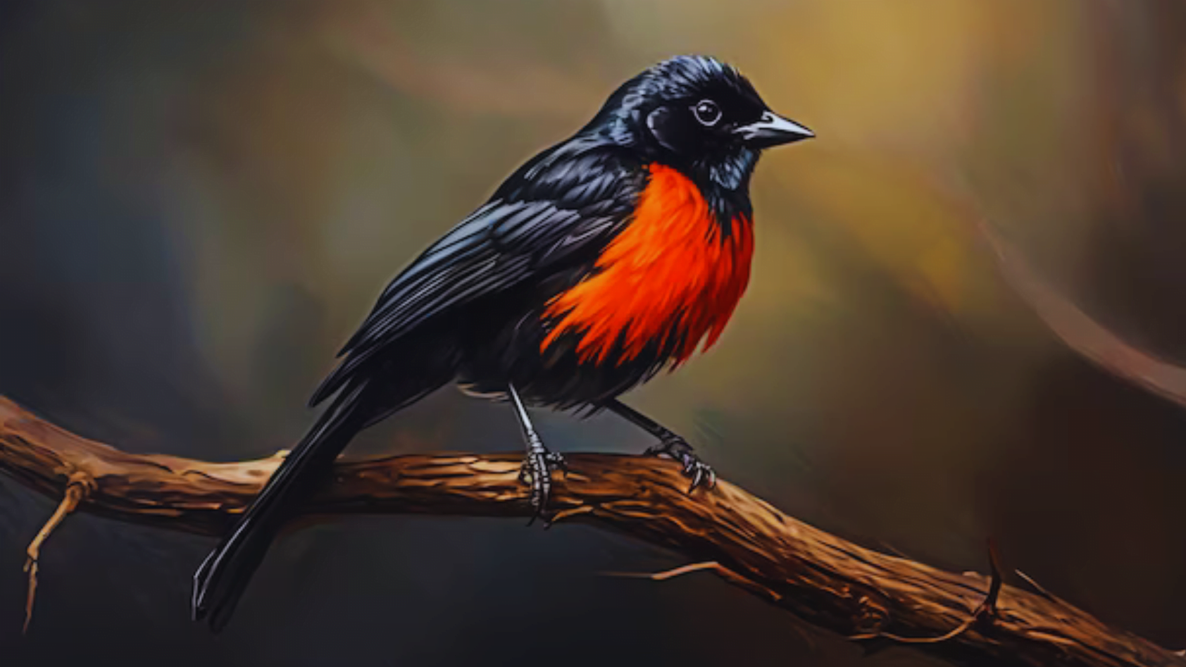 10 Astonishing Facts About The Black Bird With Red Chest! - Chirper Birds